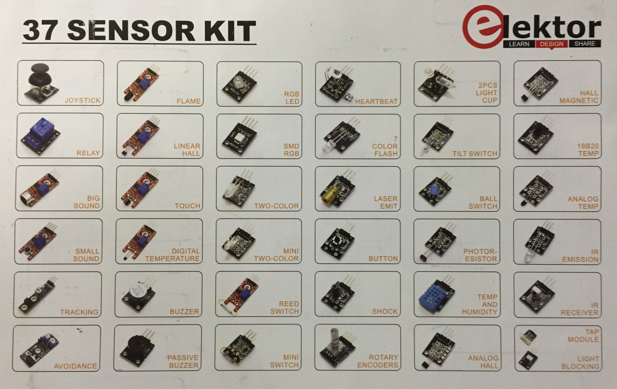 37-en-1 capteurs d‘Elektor