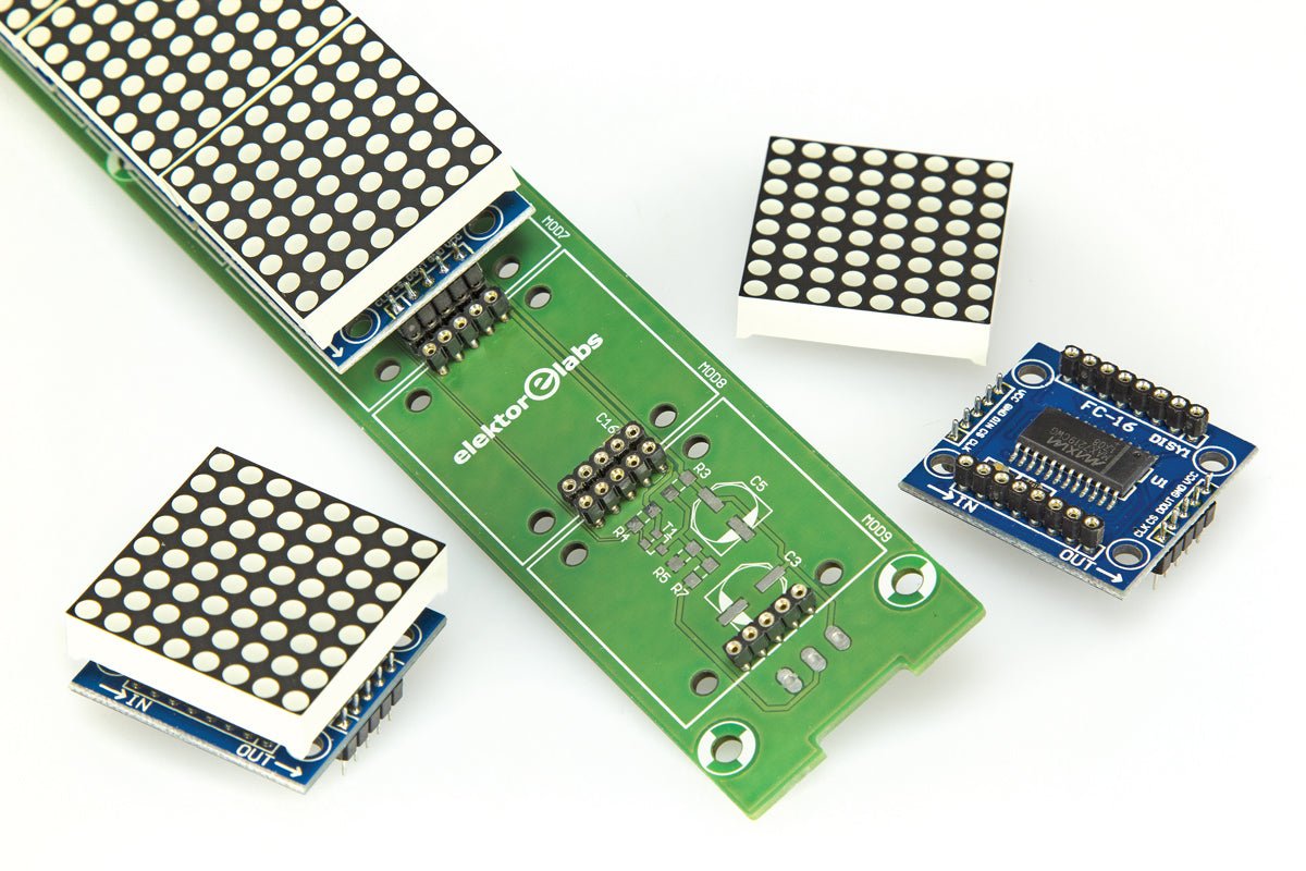 Module matriciel MAX7219 (jeu de 8) – Elektor